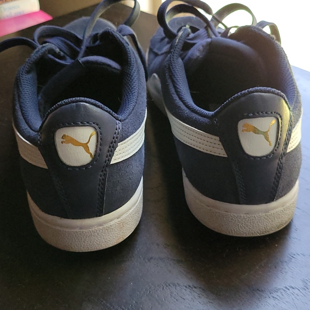 Puma Blue Suede Soft Foam Sneakers - Gem